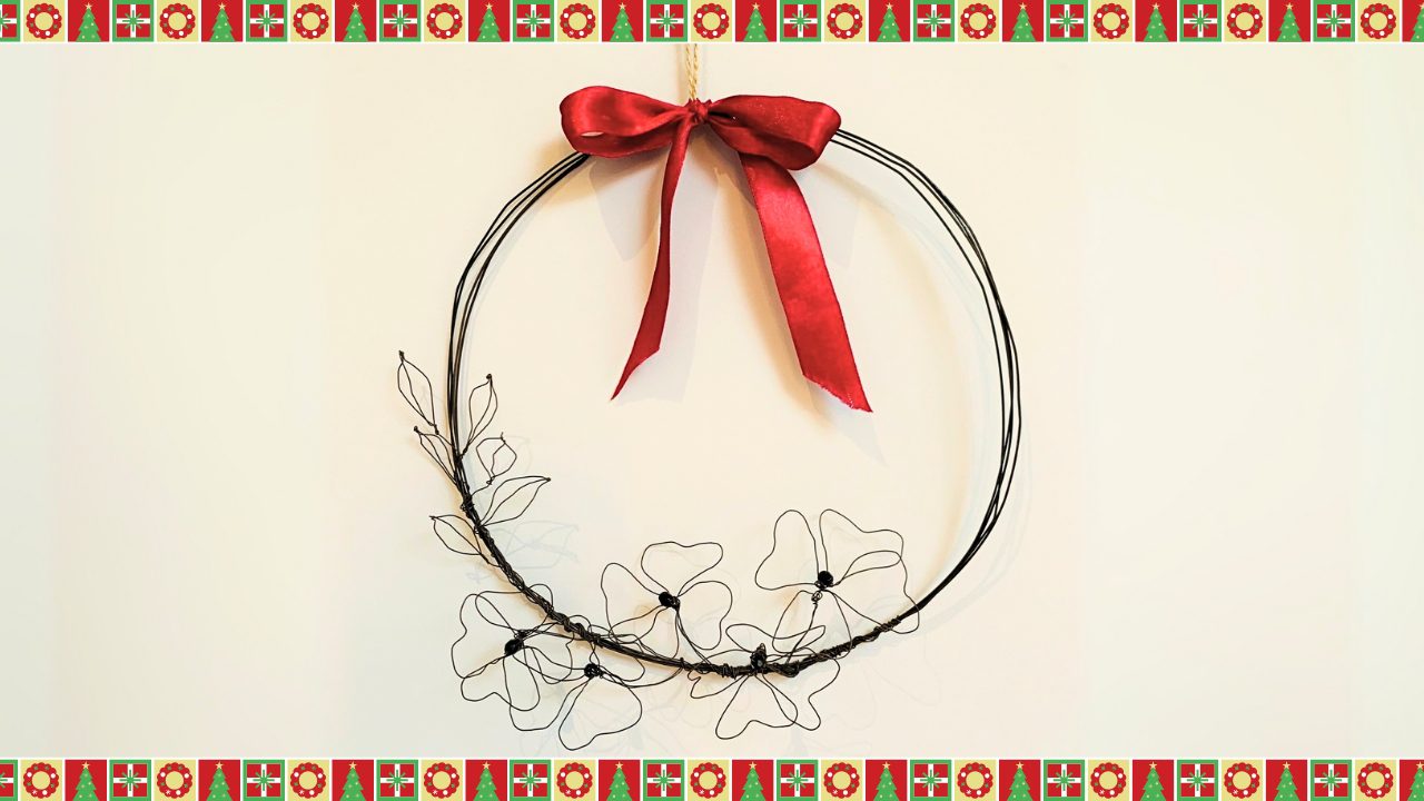 Christmas Wire Wreath Making at House of Marbles
