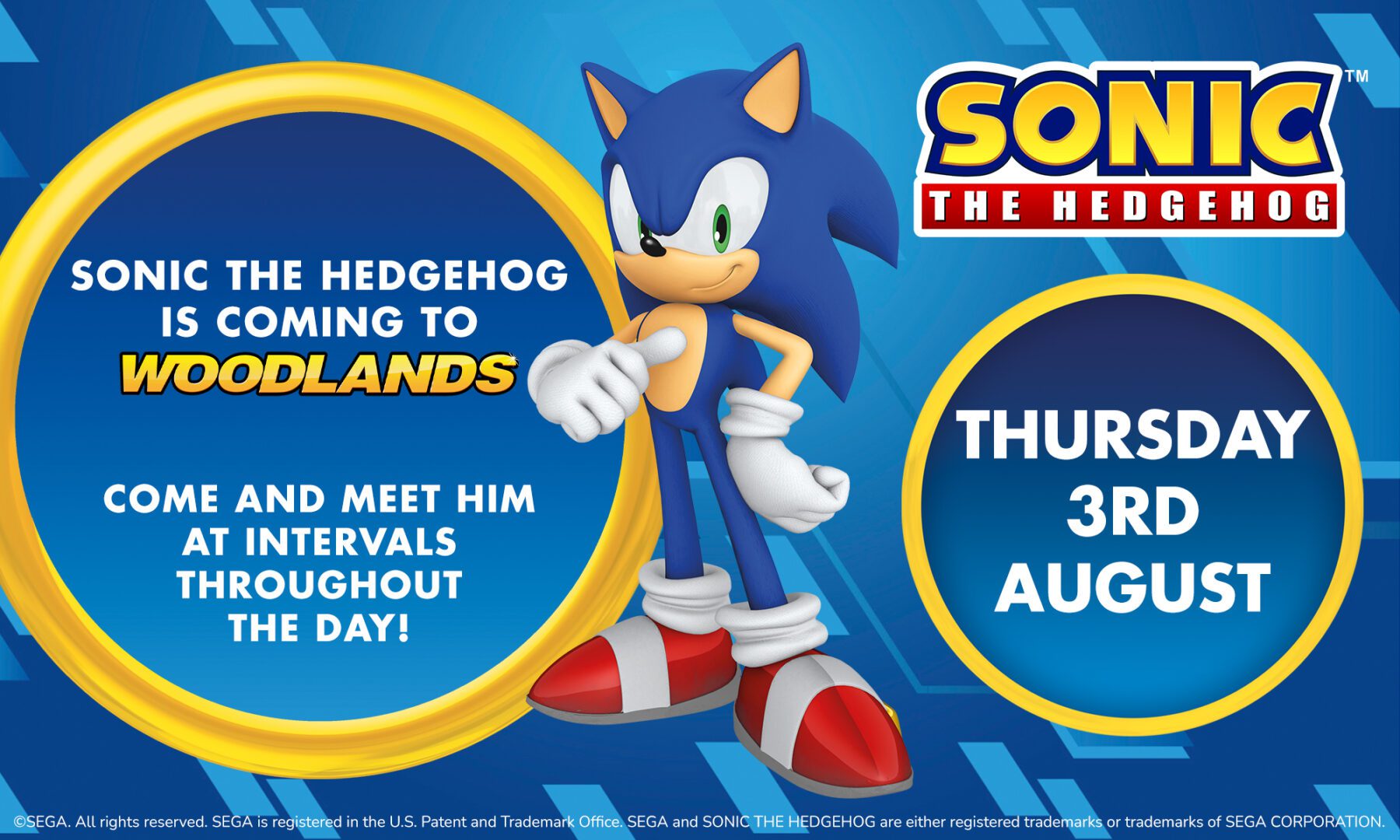Get ready to meet Sonic at Woodlands Family Theme Park!