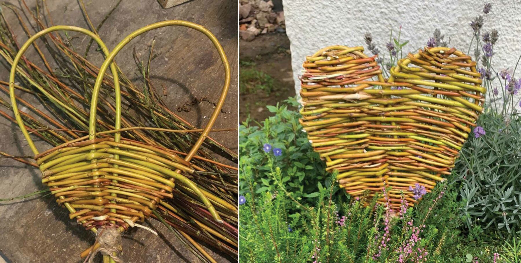 Willow weaving workshop - craft a decorate willow heart